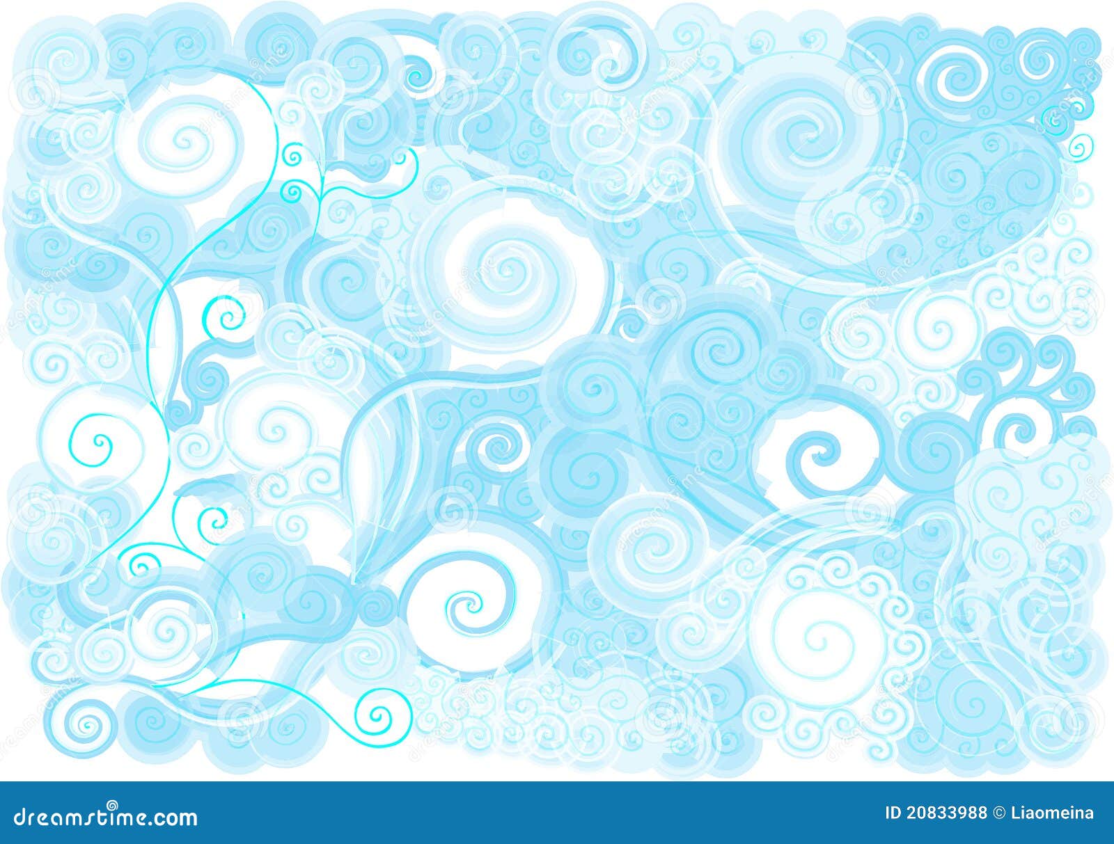 Blue sky wave stock vector. Illustration of lovely, blue - 20833988