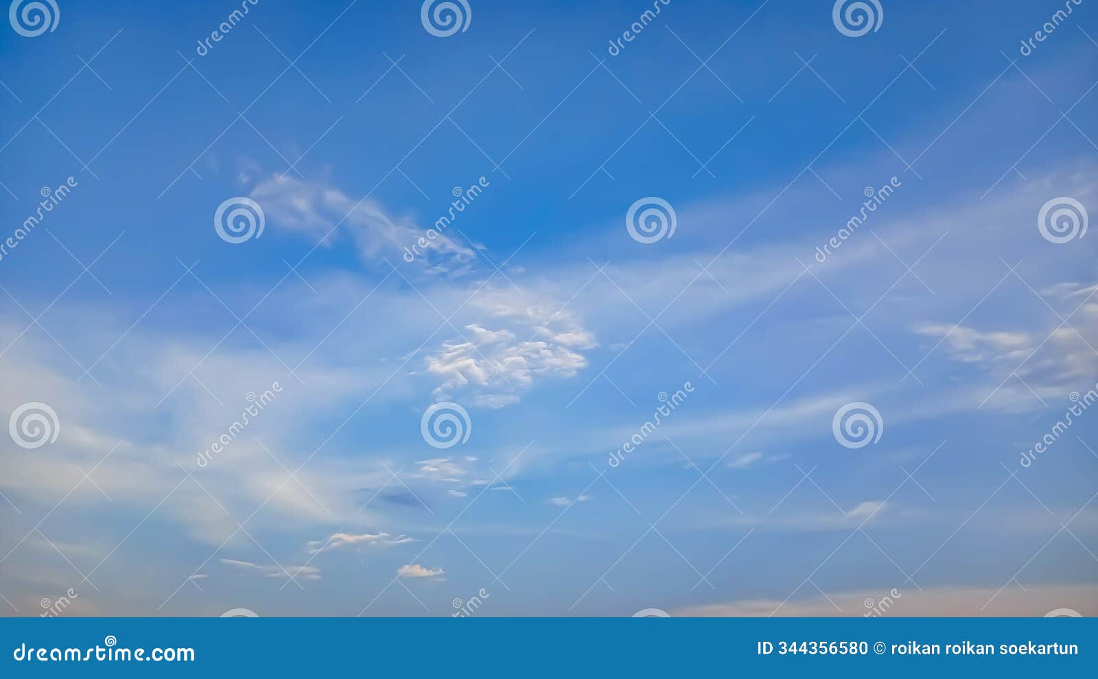 Blue Sky and White Cloud. Dramatic Panoramic Aerial Stock Photo - Image ...