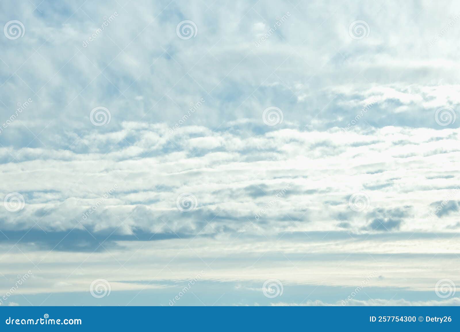 Blue Sky with White Clouds. Beautiful Cloudy Sky. Skyward. Endless ...