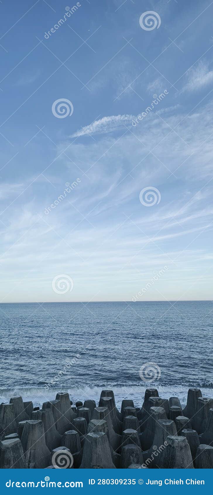 Sky, sea, clipping blocks stock image. Image of beach - 280309235