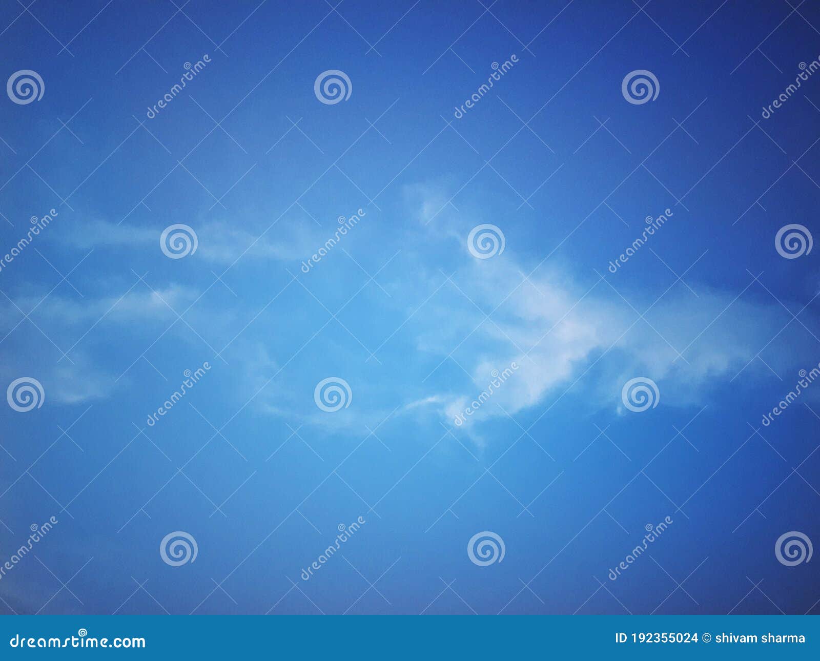 Blue Sky with White Lines in the Sky Stock Photo - Image of daylight ...