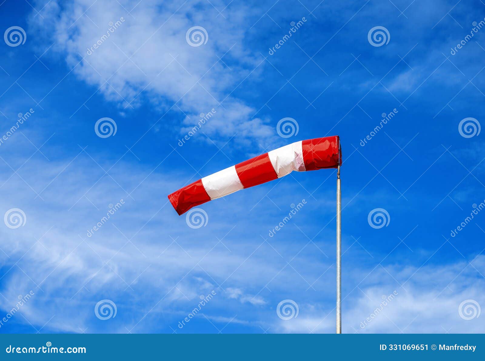 Blue Sky with a Wind Indicator Stock Image - Image of sock, equipment ...