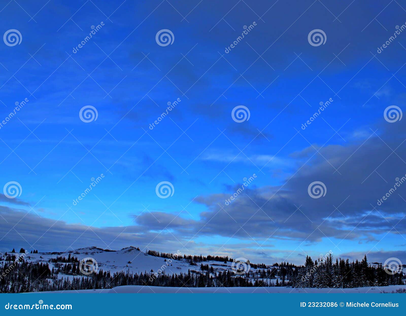 Blue sky in winter stock photo. Image of landscape, scenic - 23232086