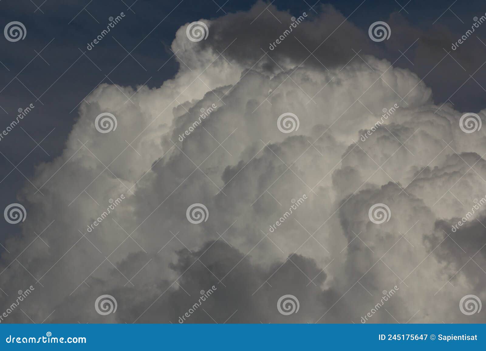 Blue sky with wite clouds stock image. Image of cloudsn - 245175647