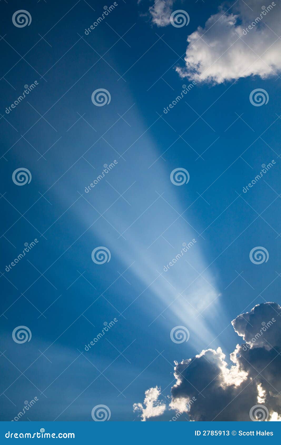 Blue Skys Clouds Sunbeams #2 Stock Image - Image of hope, power: 2785913