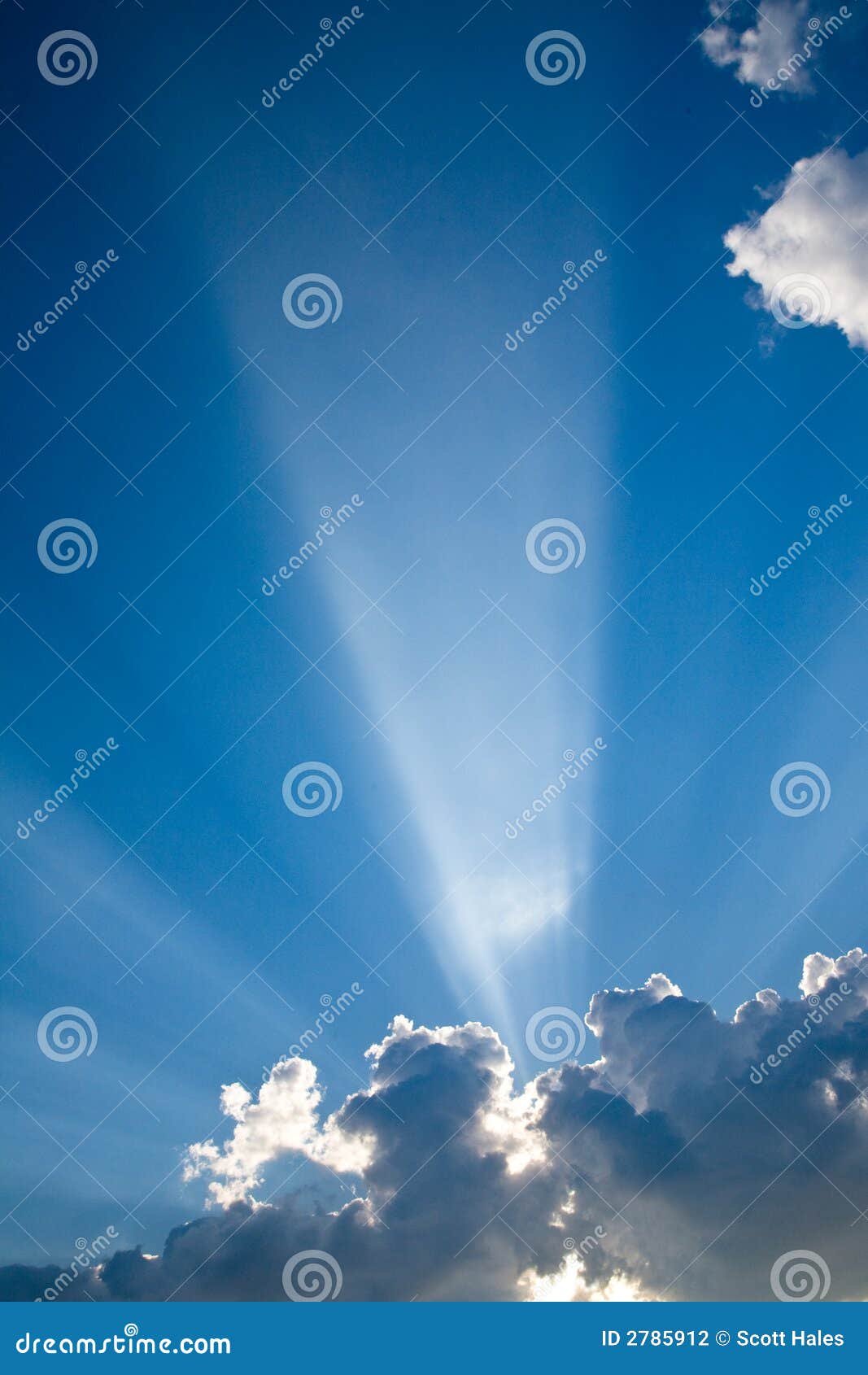 Blue Skys Clouds Sunbeams #3 Stock Photo - Image of resurrection ...