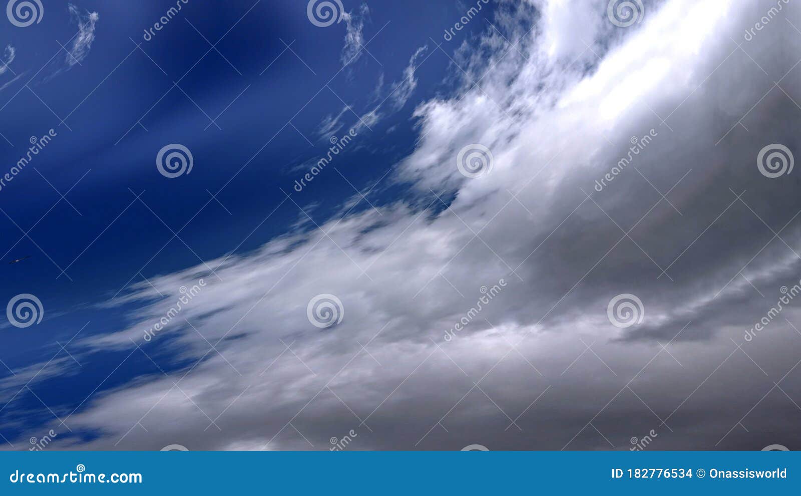 Blue Skyscape Clouds Abstract Background Stock Illustration ...