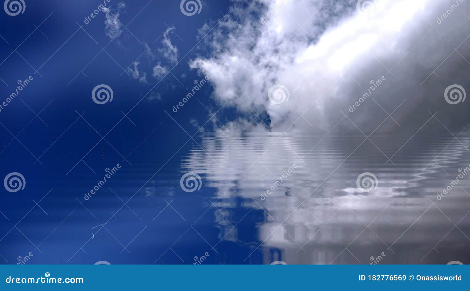 Blue Skyscape Clouds Abstract Background Stock Image - Image of ...
