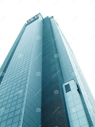 Blue skyscraper stock illustration. Illustration of tall - 198972