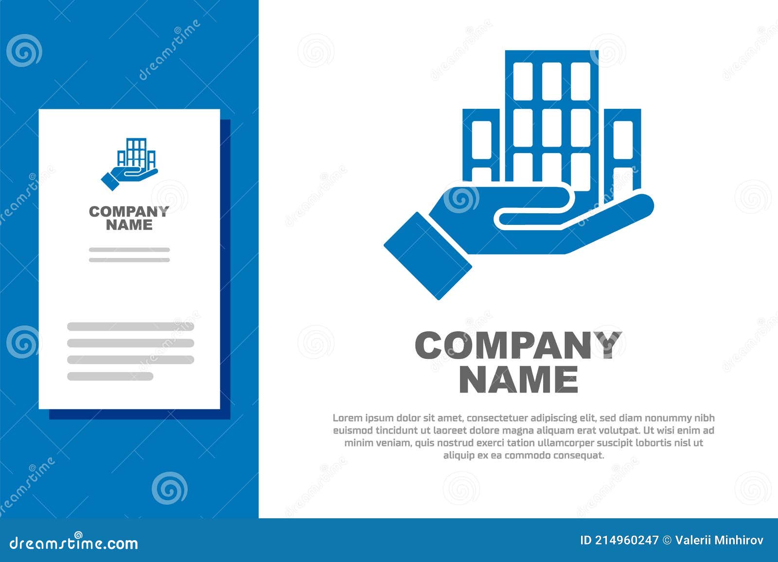 Blue Skyscraper Cartoon Vector Illustration | CartoonDealer.com #93592768