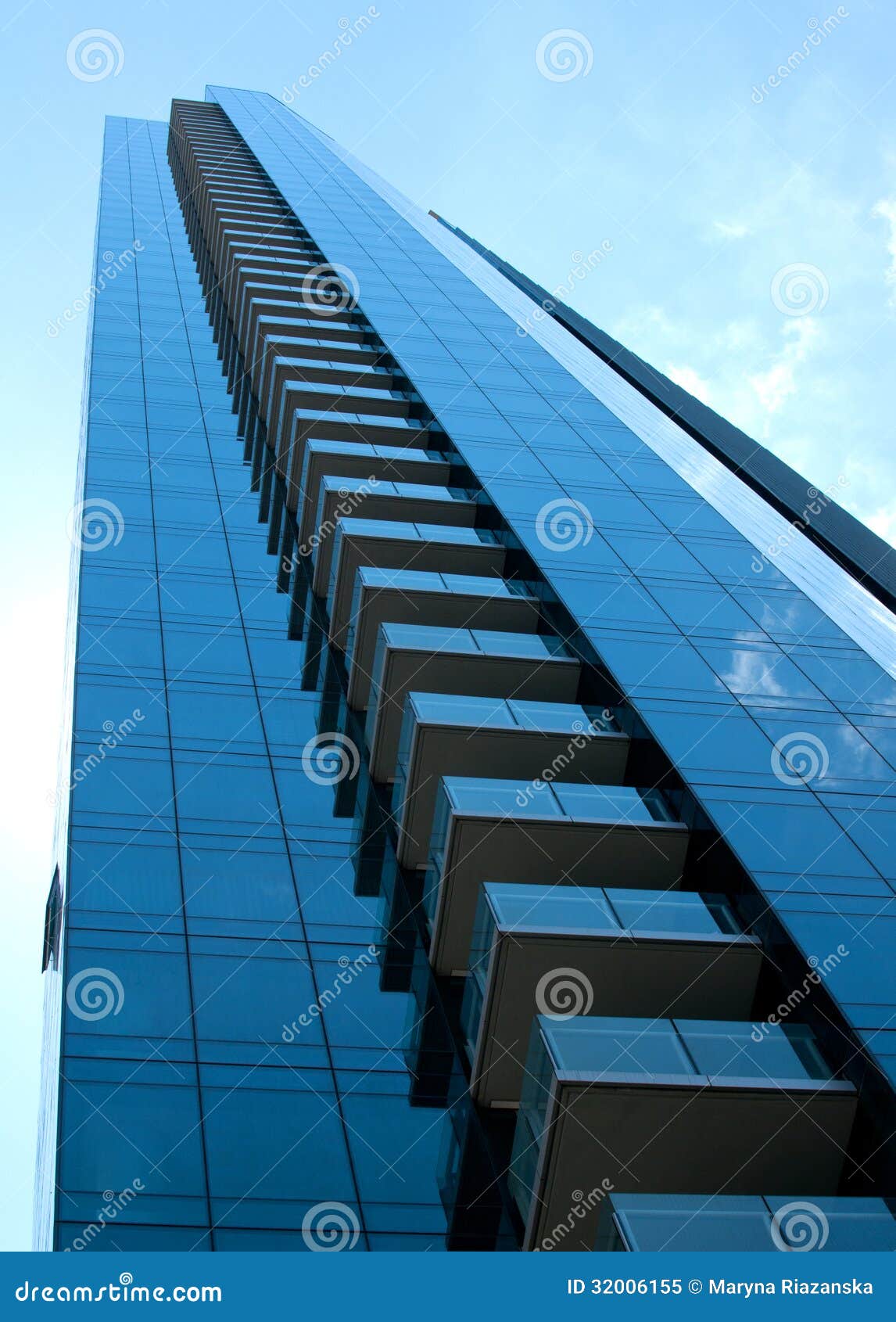 Blue Sky Skyscraper Nature Outdoors Background Nopeople Royalty-Free ...