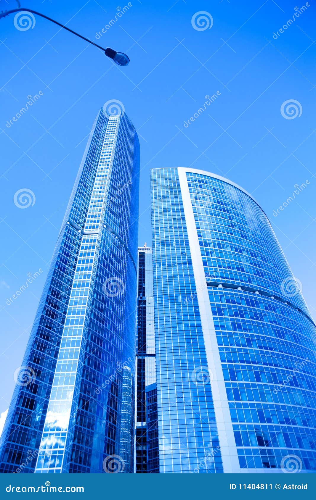 Blue skyscrapers stock image. Image of outdoors, background - 11404811