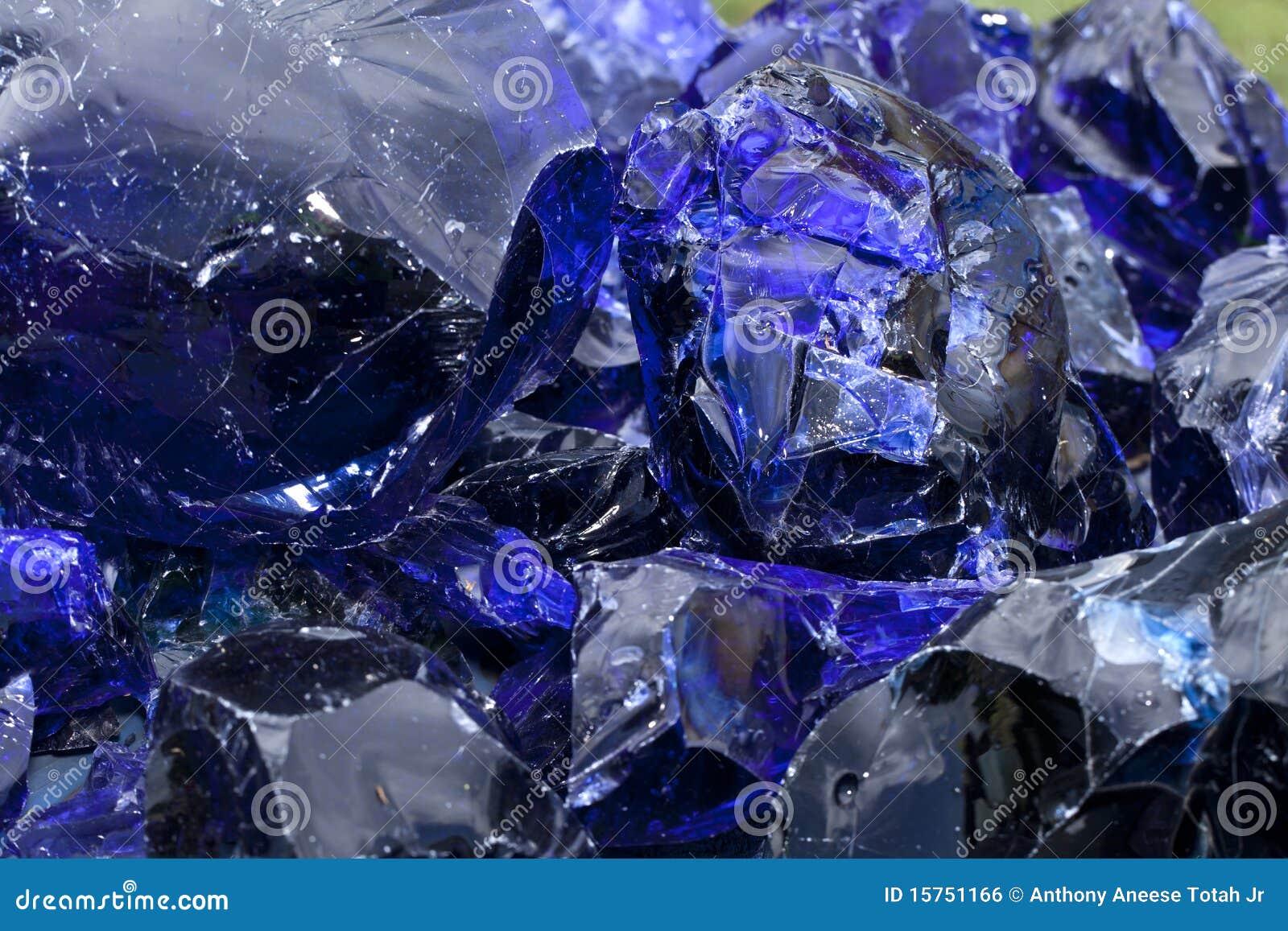 Blue Glass stock photo. Image of rock, blue, colorful - 15751166