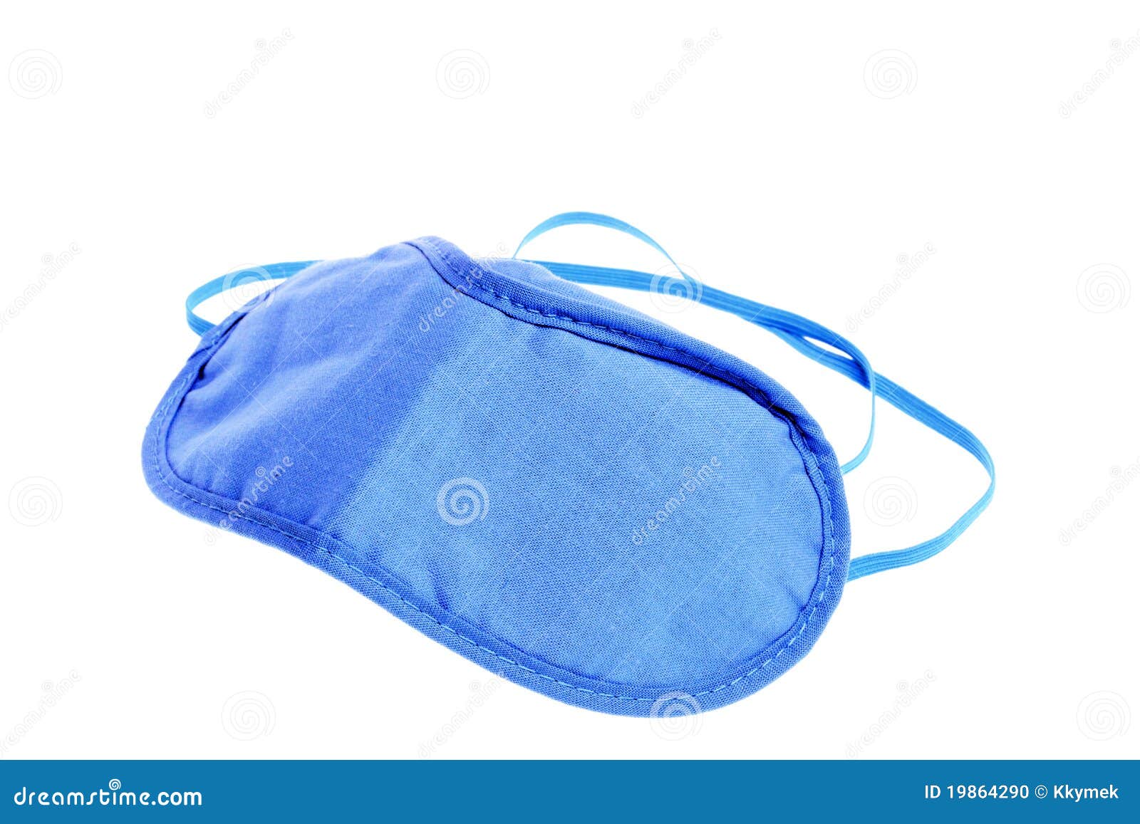 Blue Sleeping Mask Isolated Stock Photo - Image of protect, studio ...