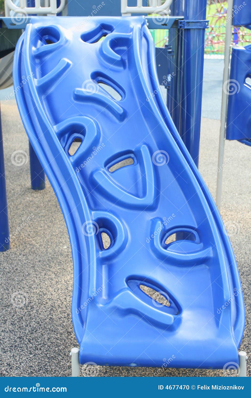 Blue Slide stock photo. Image of blue, climber, playground - 4677470