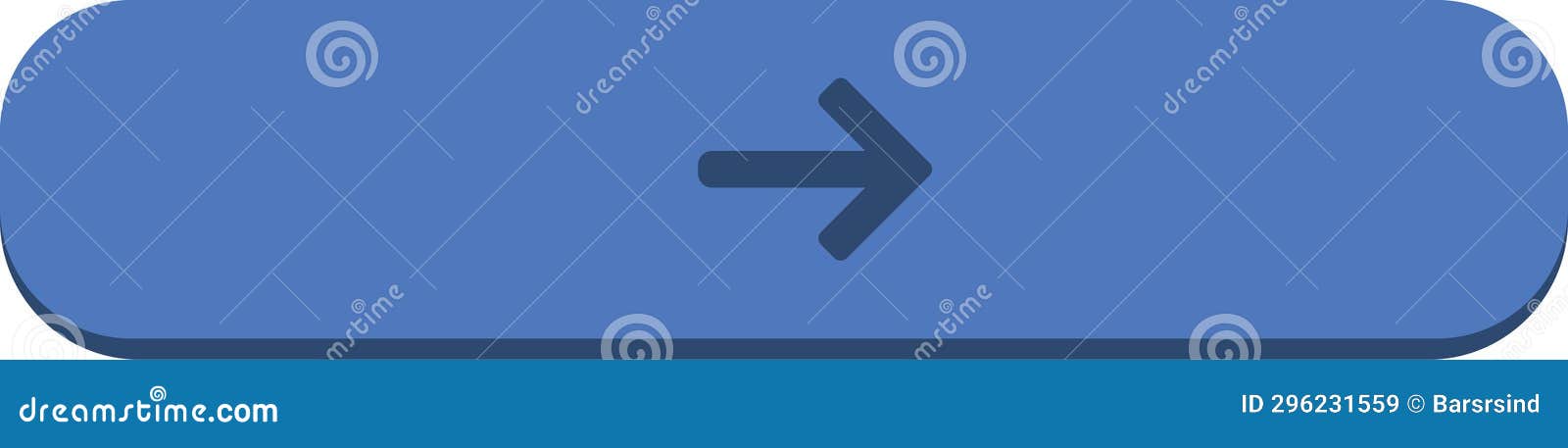 Blue Slider Switch with Right Arrow Symbol Stock Illustration ...
