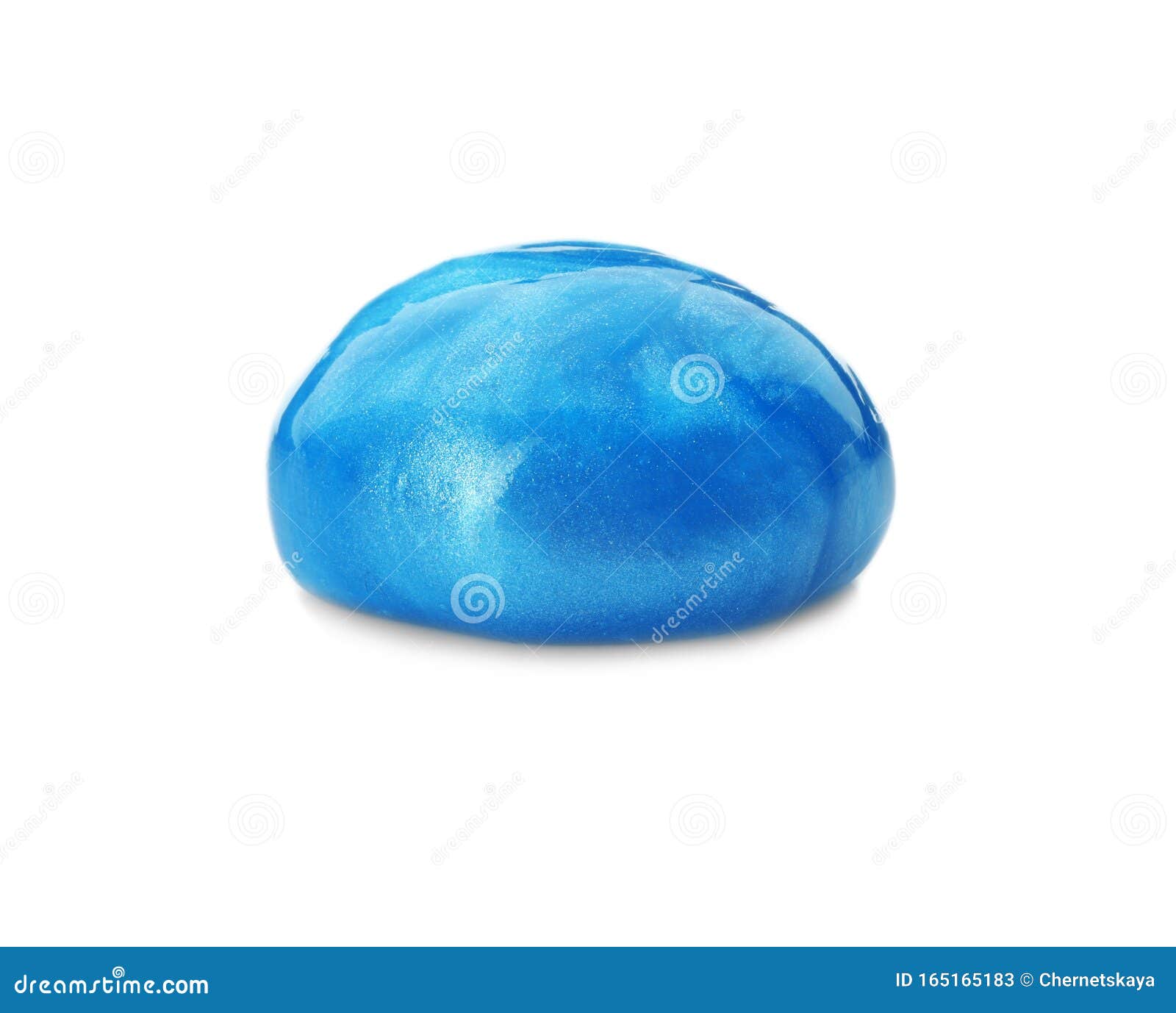 Blue Slime Isolated. Antistress Toy Stock Image - Image of glitter ...