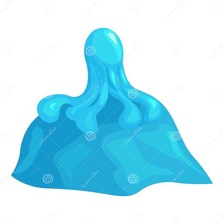 Blue Slime Monster Spreading Its Tentacles Over Surface Stock Illustration Illustration Of