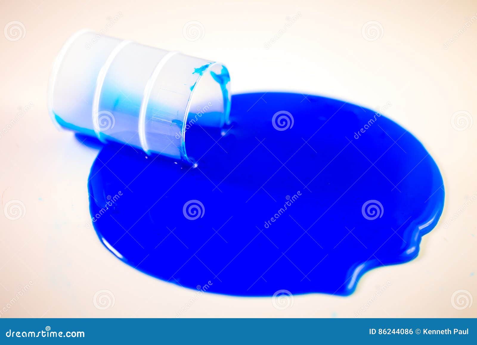 Blue Slime Spills Out of Barrel Stock Photo - Image of food, blue: 86244086