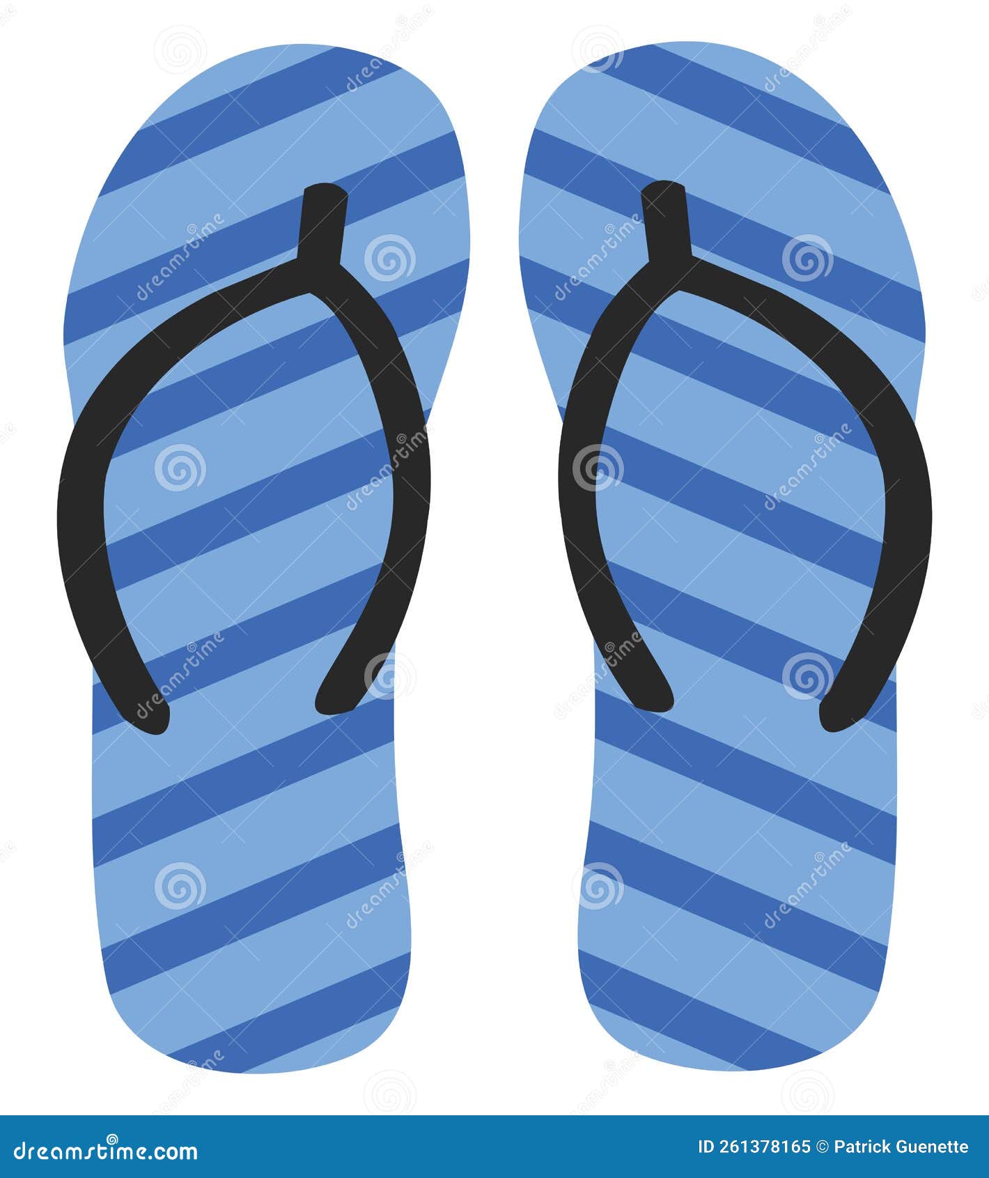 Two Blue Slippers Cartoon Vector | CartoonDealer.com #135692977