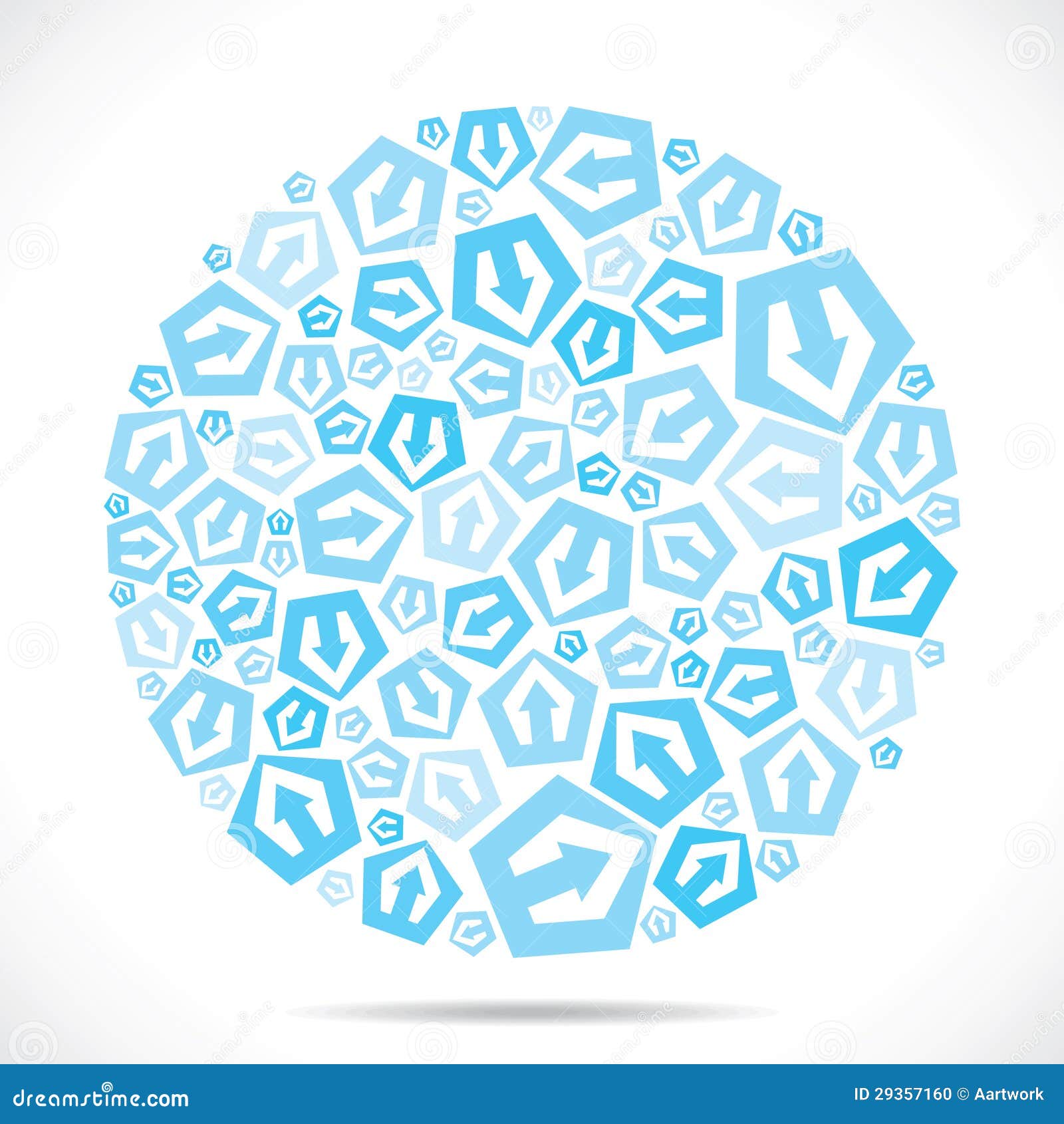 Blue Small Arrow Icon Design Stock Vector - Illustration of blue ...