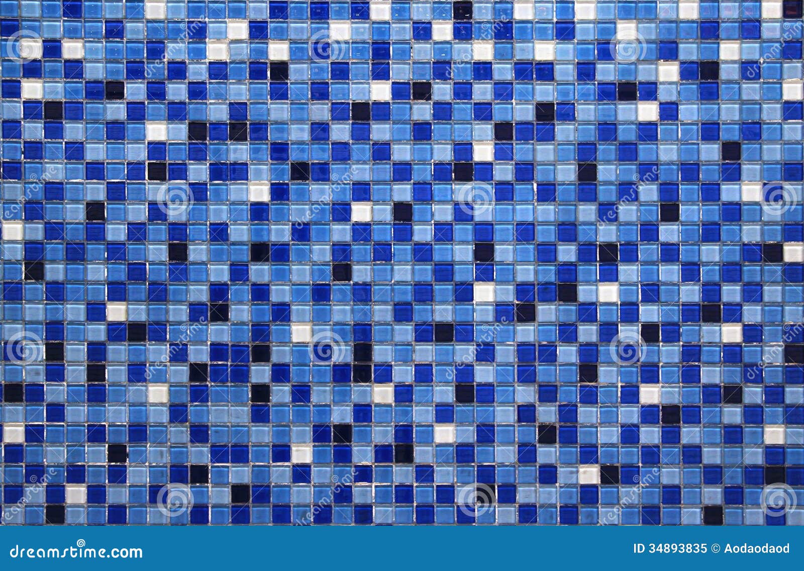 Blue small colorful tile stock image. Image of grid, concrete - 34893835
