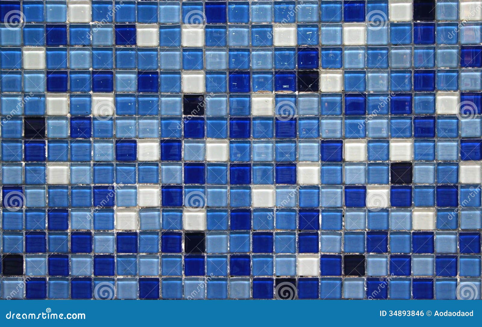 Blue small colorful tile stock photo. Image of graphic - 34893846