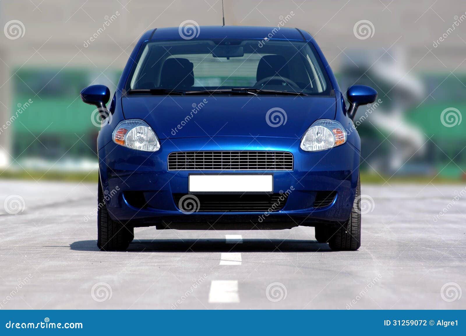 Blue small passenger car stock photo. Image of color - 31259072