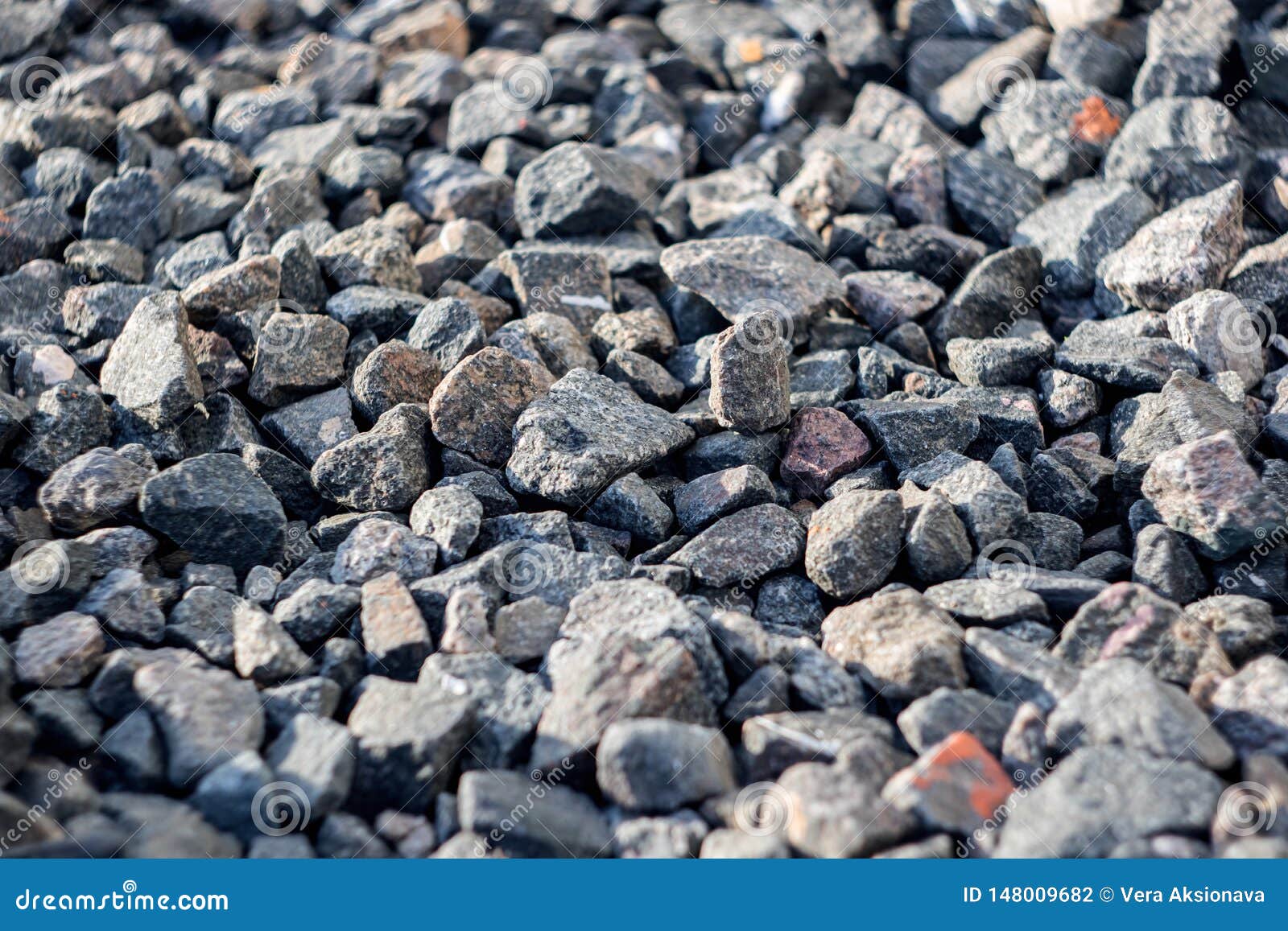 Blue Small Stones Close Up, Background or Texture Stock Photo - Image ...