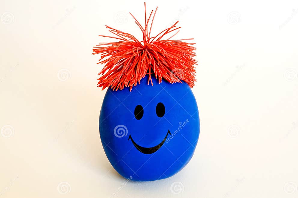 Blue Smiley Face stock photo. Image of enliven, laughs - 1839216