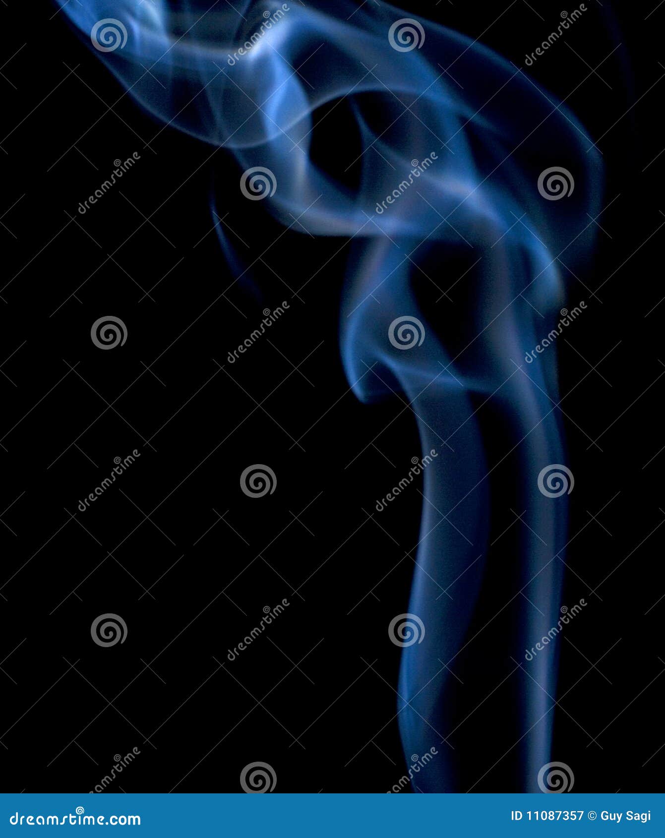 Blue smoke stock image. Image of smell, blue, rising - 11087357