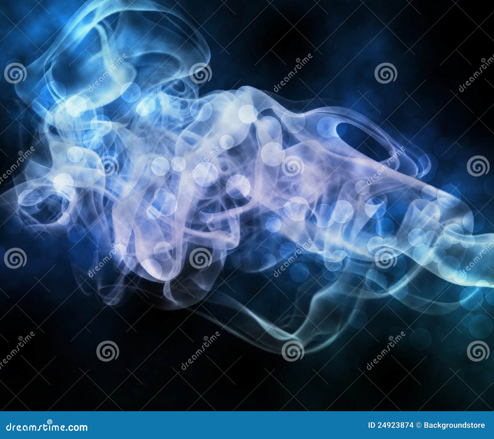 Blue Smoke Abstract Background Stock Photo - Image of graceful, effect ...