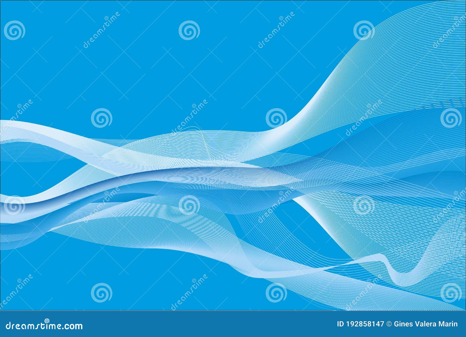 Blue Smoke Background in Horizontal Shape. Softly Curved Stock ...