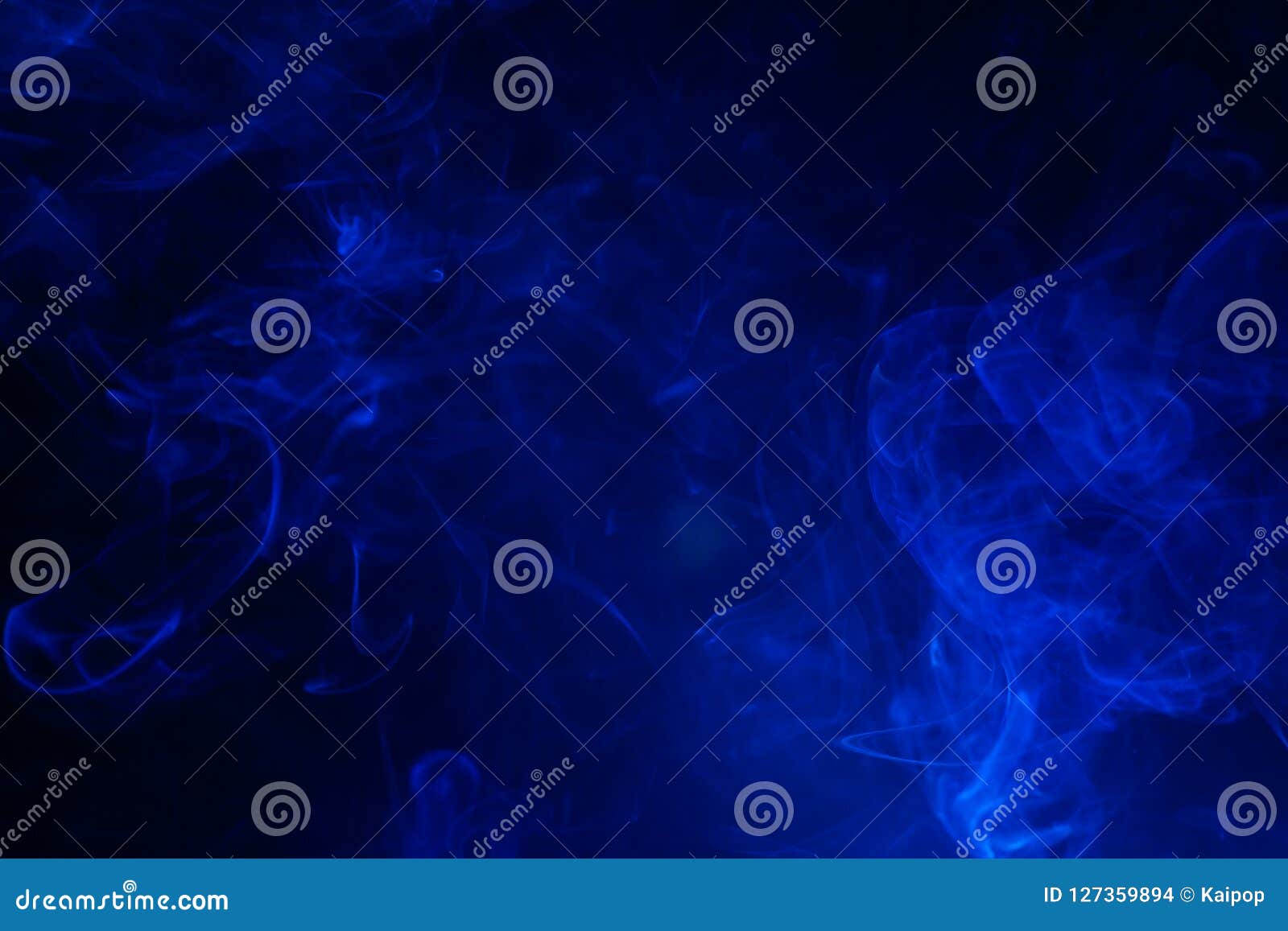 Blue Smoke Explosion, Vibrant Clouds Of Blue And White Smoke Billowing ...