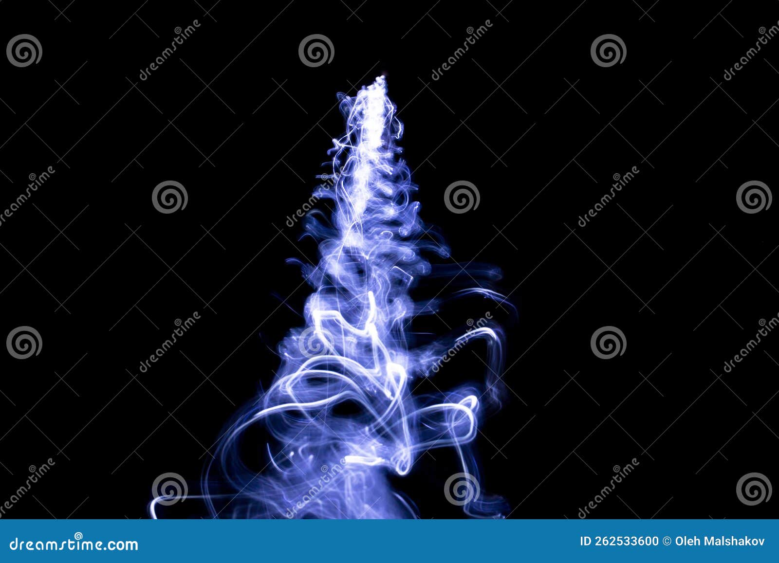 Blue Smoke on a Black Background Stock Photo - Image of smoke, swirl ...