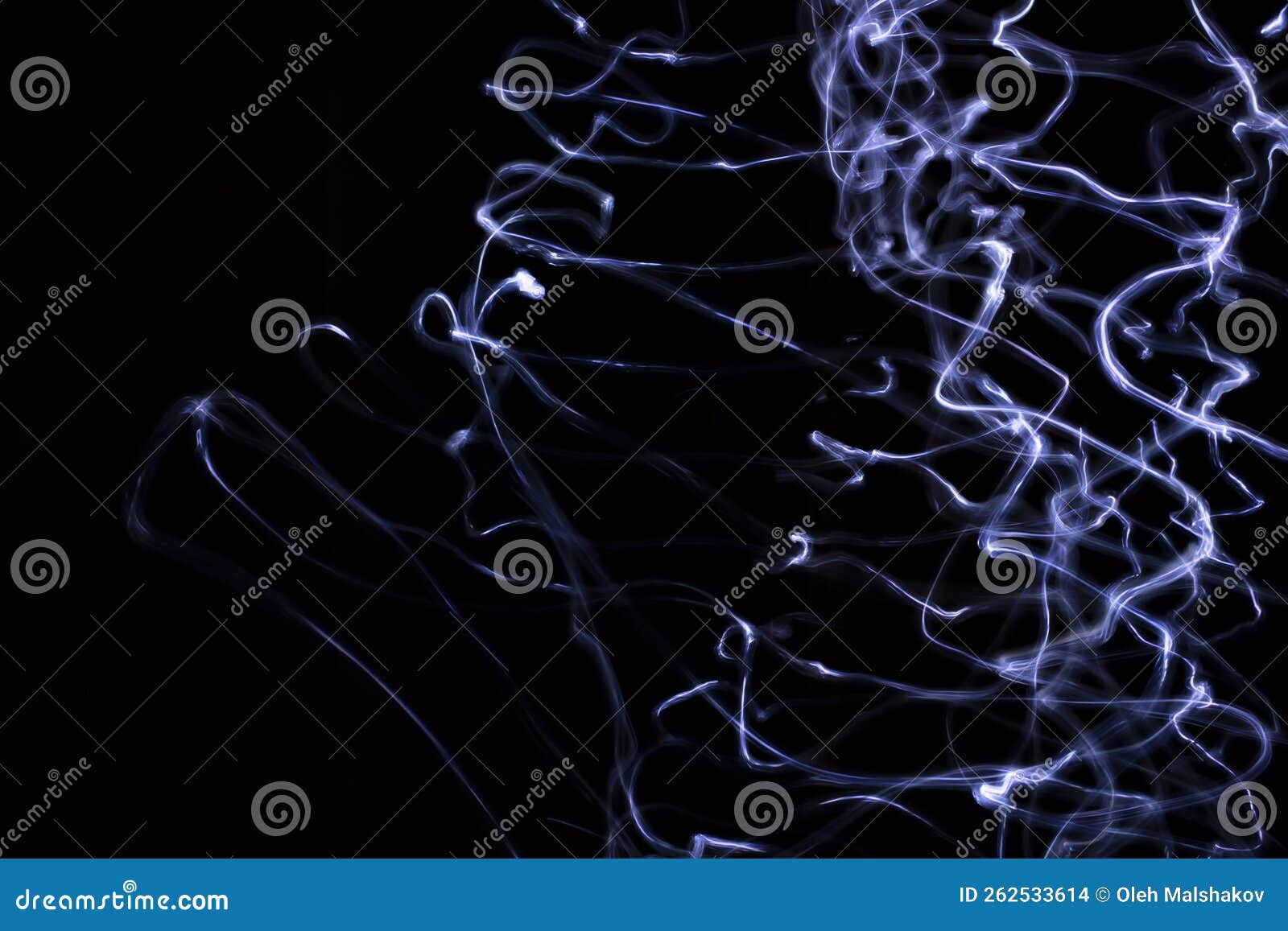 Blue Smoke on a Black Background Stock Photo - Image of detail ...
