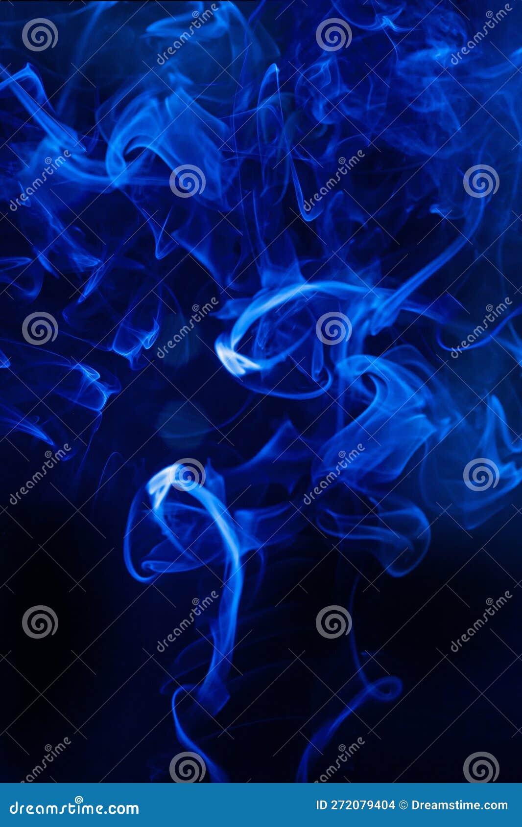 Blue Smoke Motion on Black Background Stock Photo - Image of curve ...
