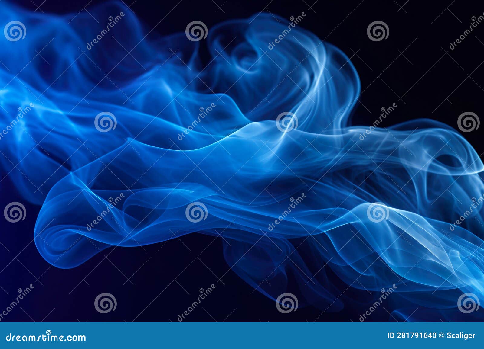Blue Smoke Texture on Dark Background, Abstract Soft Lines Pattern ...