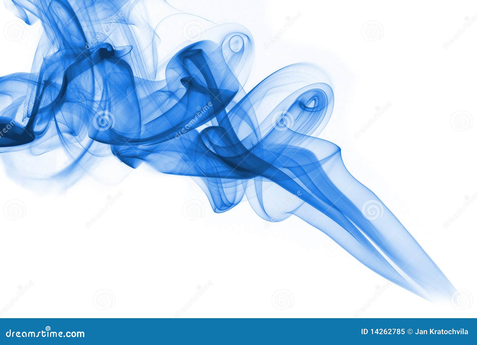 Blue Smoke on White Background Stock Image - Image of burning, detail ...