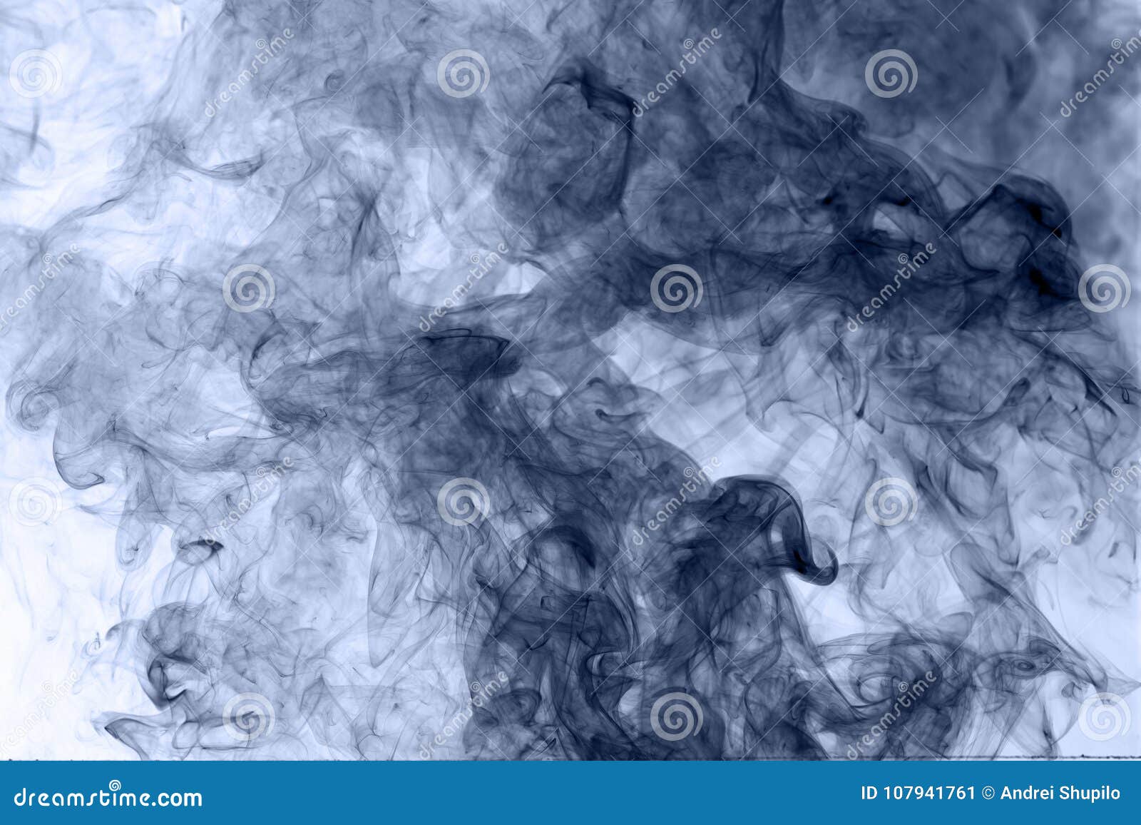 Blue Smoke on a White Background. Inversion Stock Image - Image of blue ...