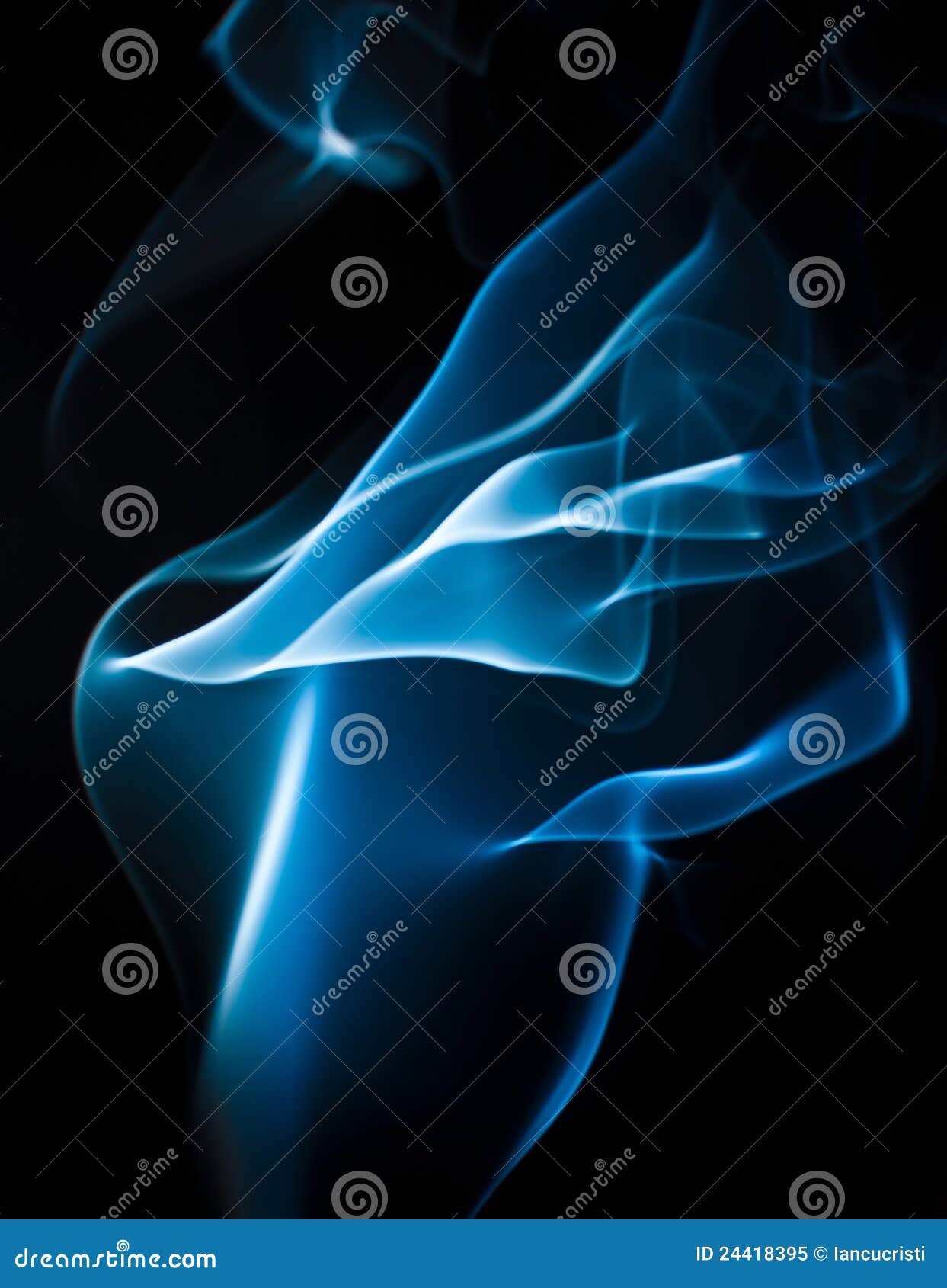Blue Smoky Abstract Background Stock Image - Image of flow, design ...