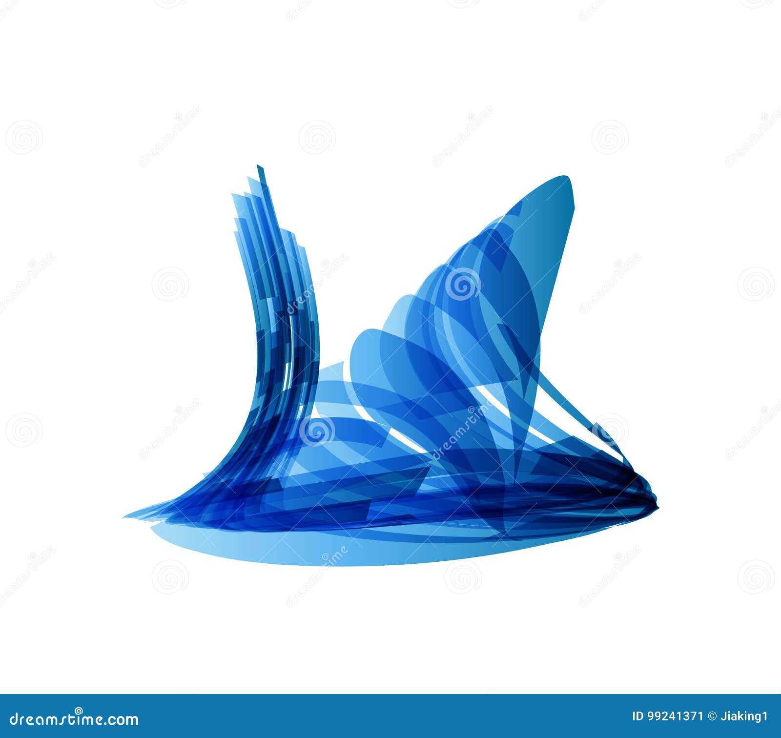 Blue Snail Vector Illustration | CartoonDealer.com #50176136