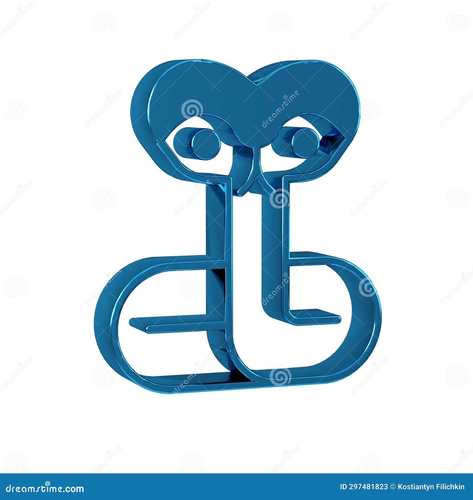 Blue Snake Icon Isolated on Transparent Background. Stock Illustration ...