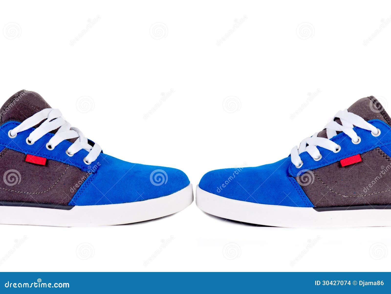 Blue snickers stock photo. Image of equipment, side, footwear - 30427074
