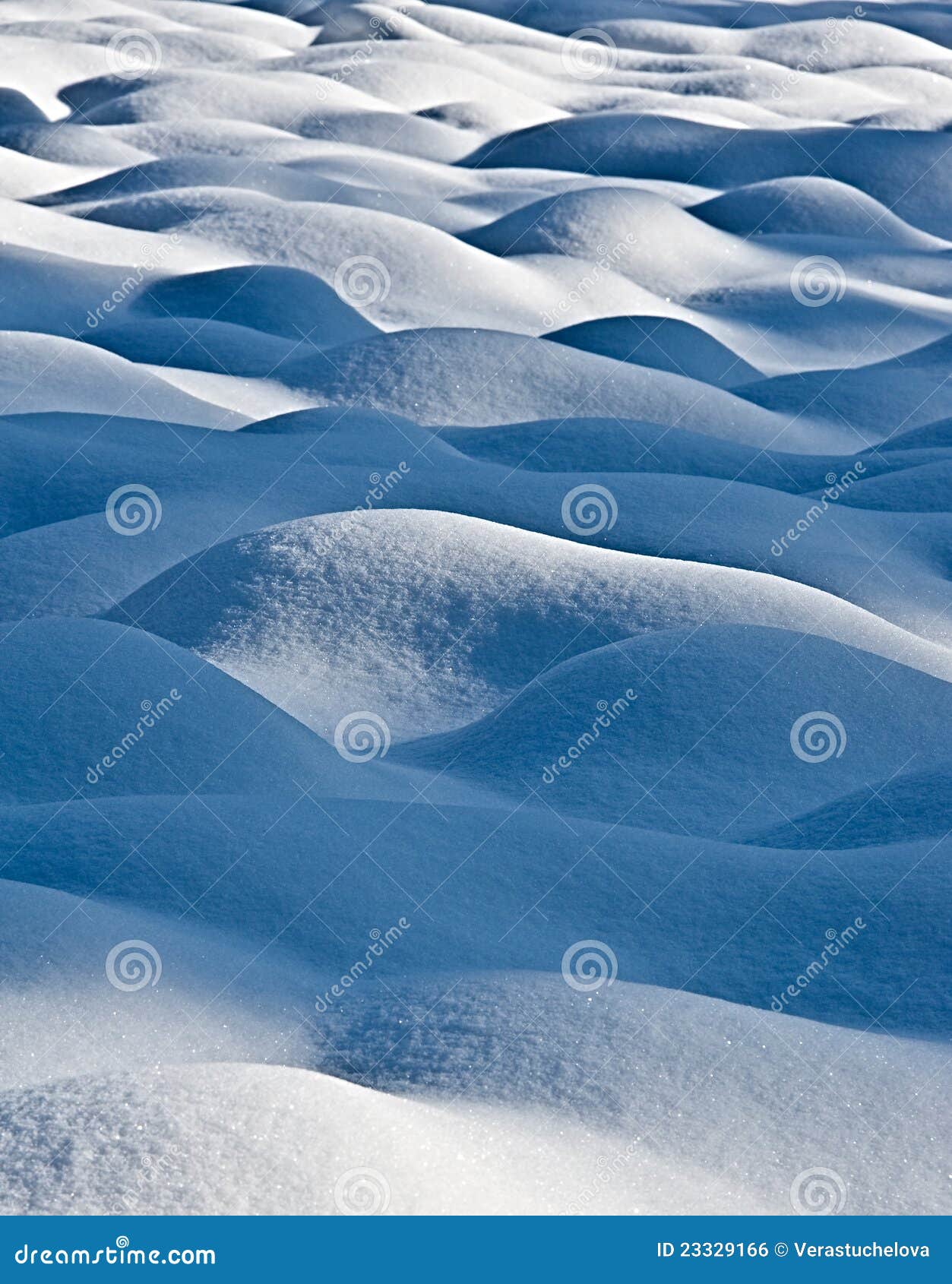 Blue snow stock photo. Image of shadows, frost, freeze - 23329166