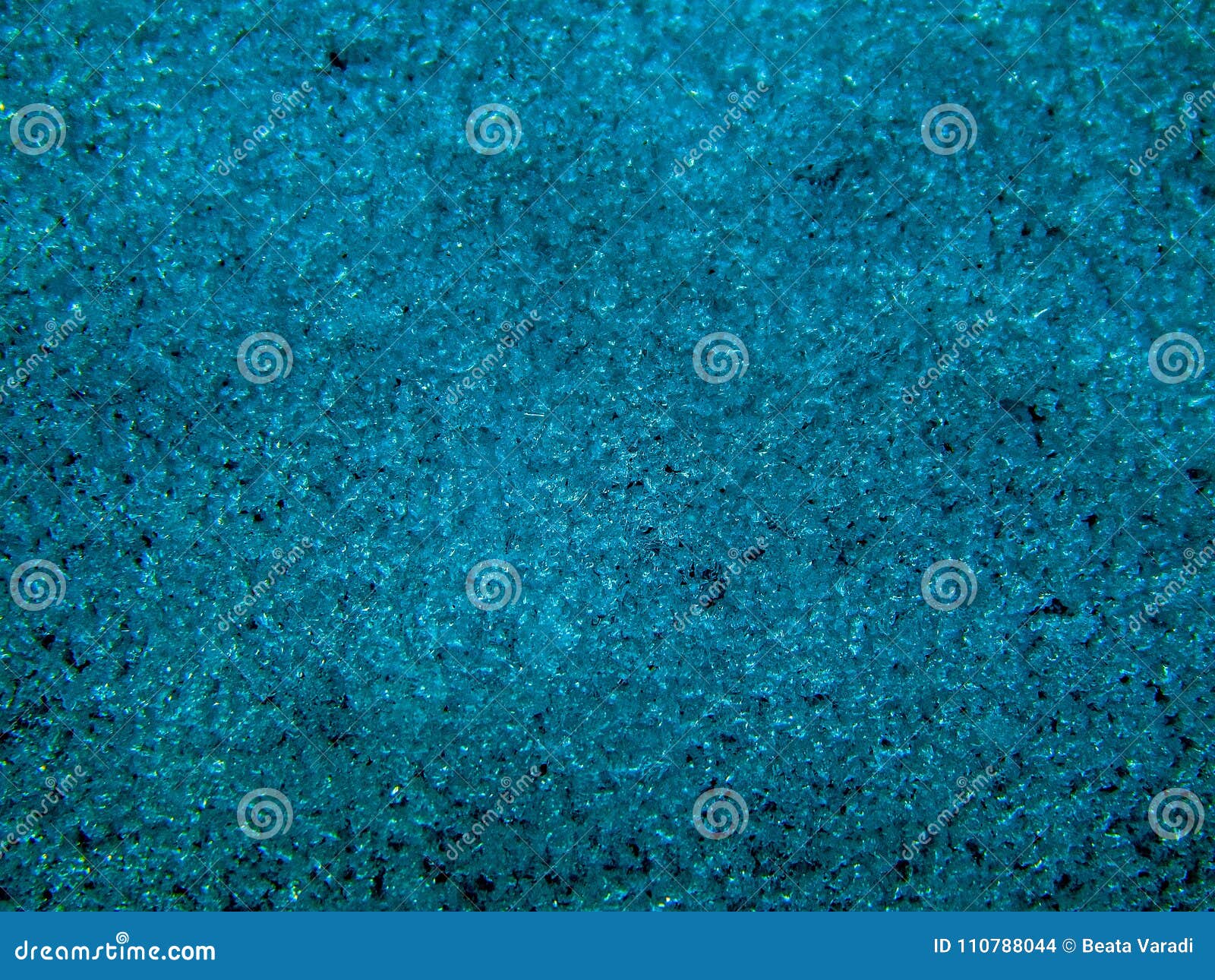 Blue Snow Crystals Close-up Stock Photo - Image of crystals, blue ...
