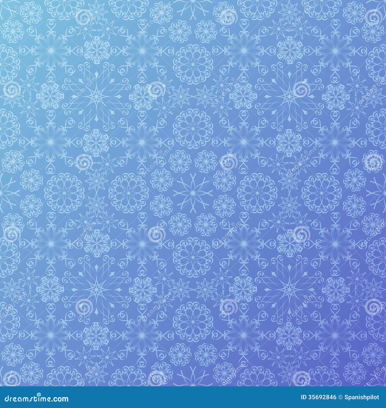Blue snow pattern stock vector. Illustration of blue - 35692846
