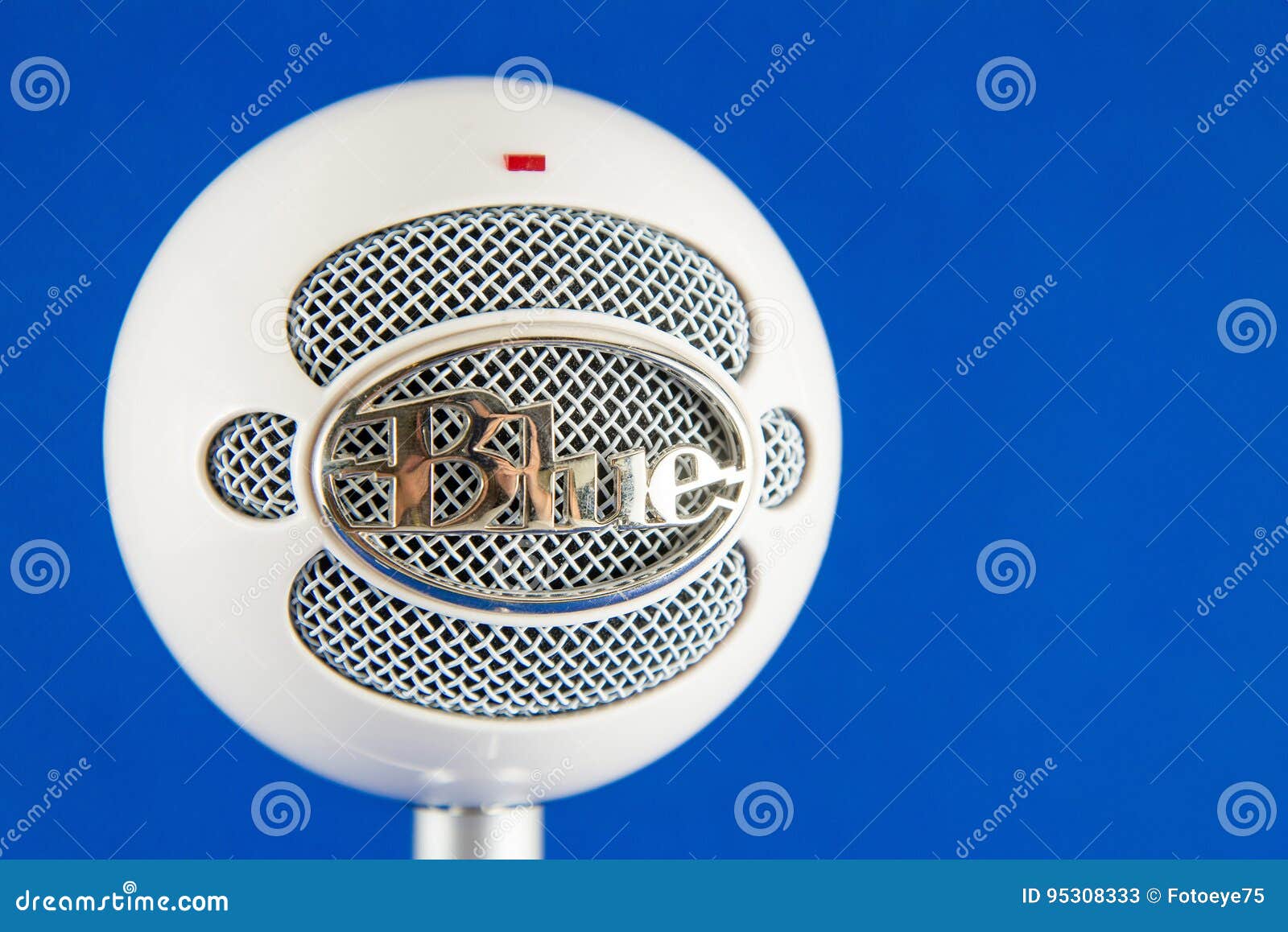 Blue Snowball Podcast Condenser Microphone Editorial Stock Photo ...