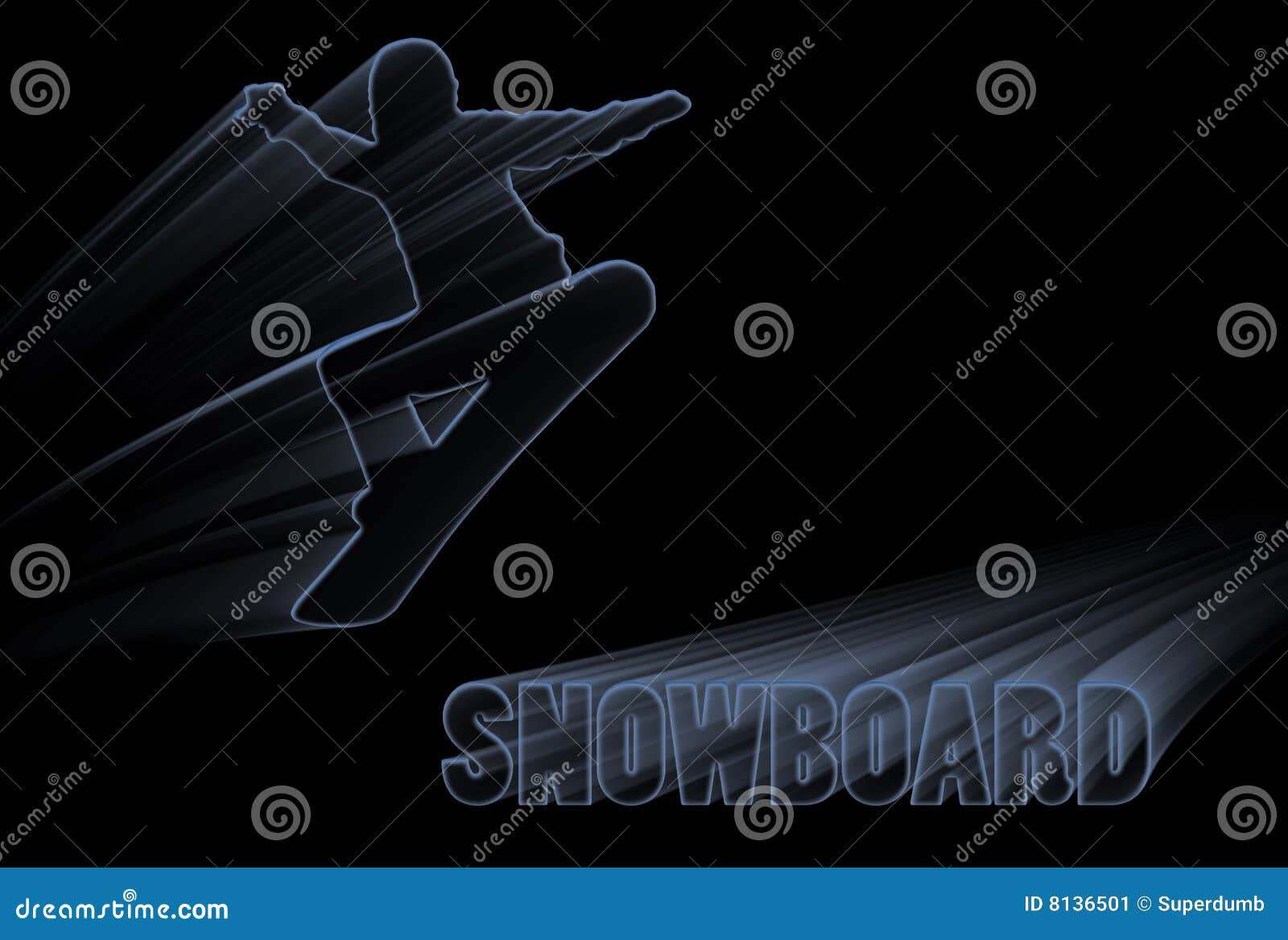 Blue Snowboard stock illustration. Illustration of cold - 8136501