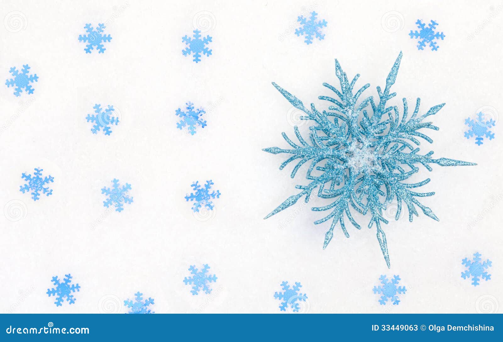 Blue snowflake stock image. Image of frame, decoration - 33449063